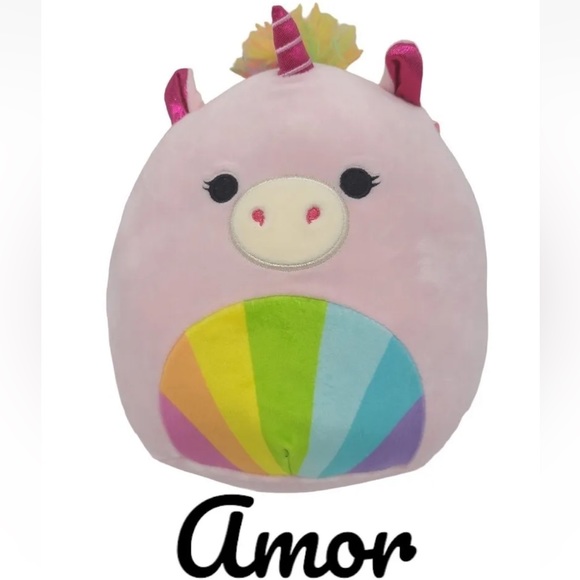 Squishmallows | Toys | Squishmallow 8 Amor Unicorn Pink Rainbow Plush ...